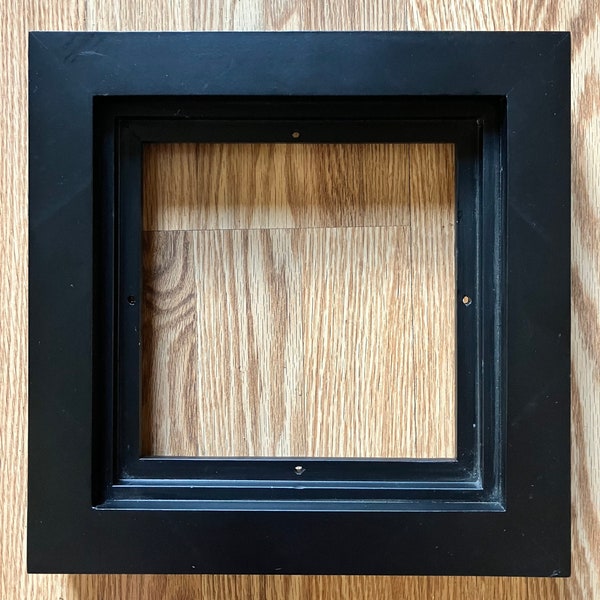 Black Wood Floater Frame - Etsy