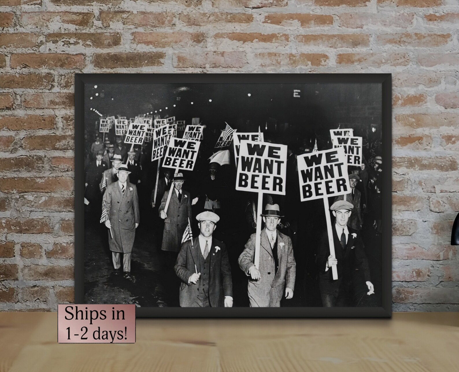 Beer Poster Vintage Photo Prohibition Home Brewery Gift Bar - Etsy