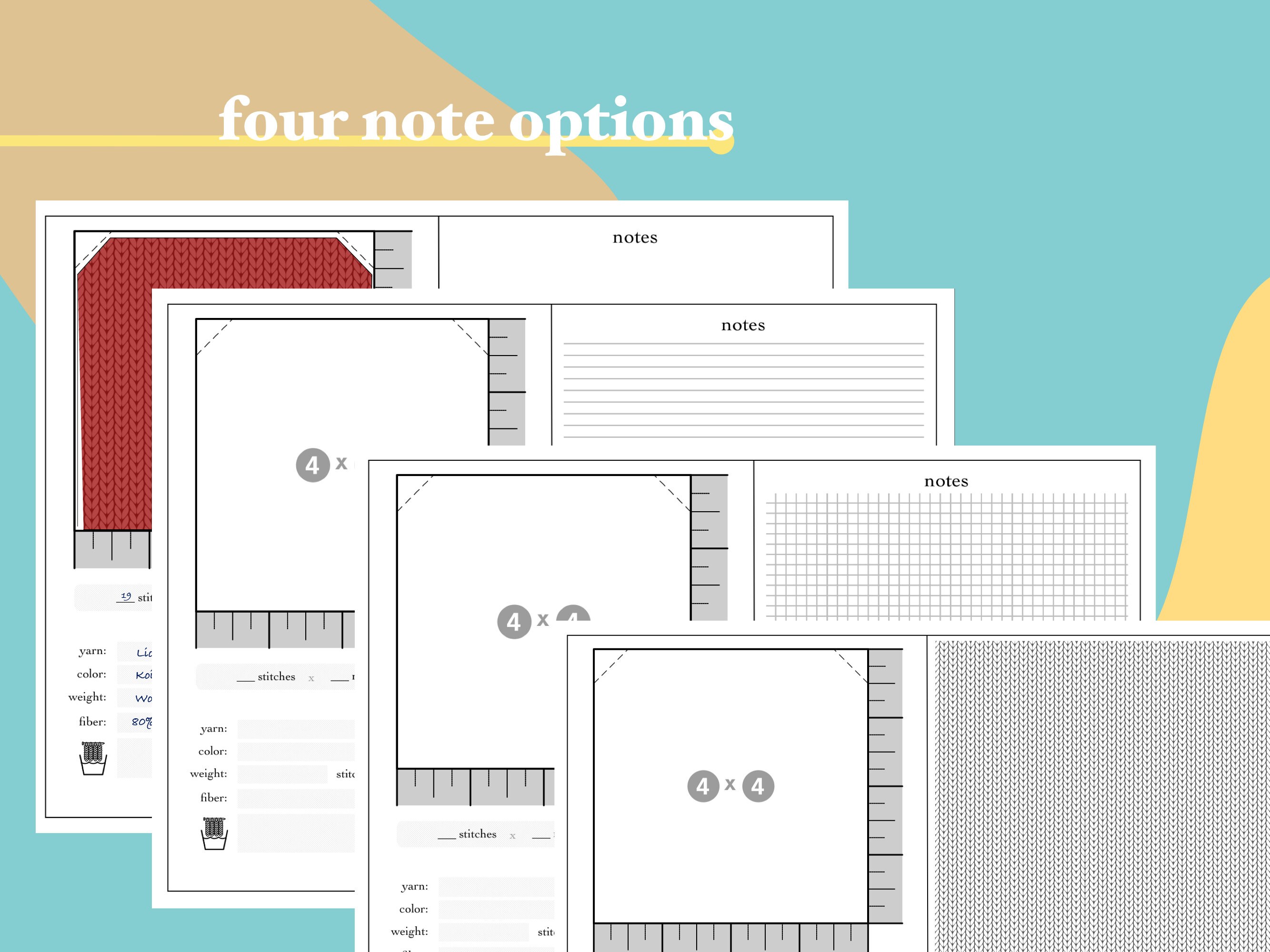 Swatch Notebook Printables - Etsy