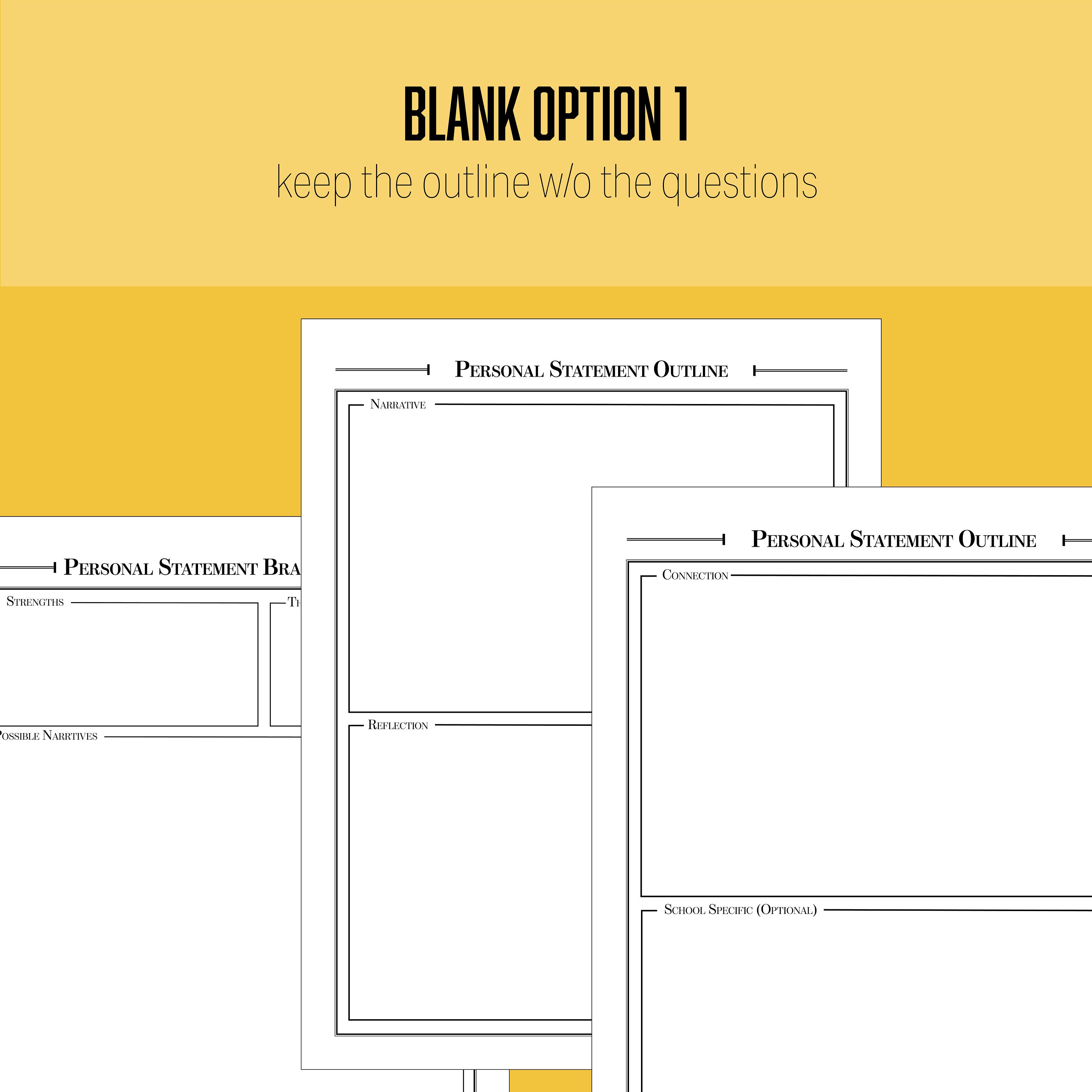 Law School Personal Statement Planner, Printable - Etsy