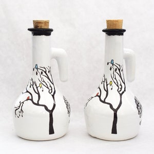Mid Century Modern Tree Birds Cruets - Etsy