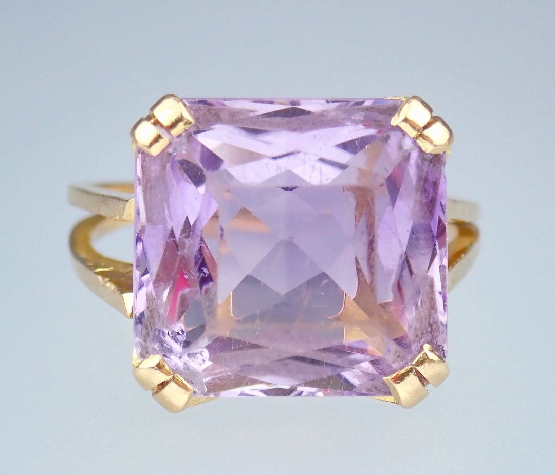 Gorgeous Antique French Art Deco Solid 18k Gold 7.75 Carat Lilac ...