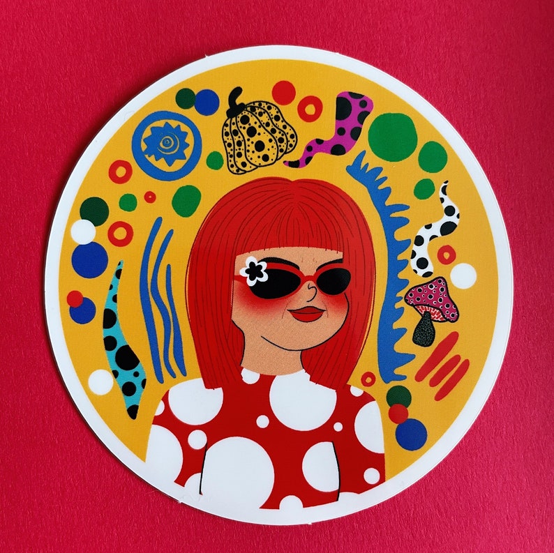 Kusama Sticker - Etsy