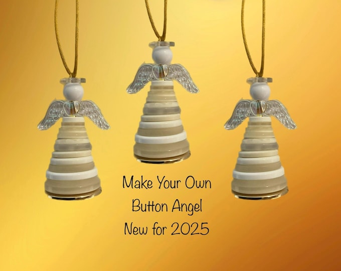 Make Your Own Button Angel Kit Craft Activity Decoration. Stocking ...