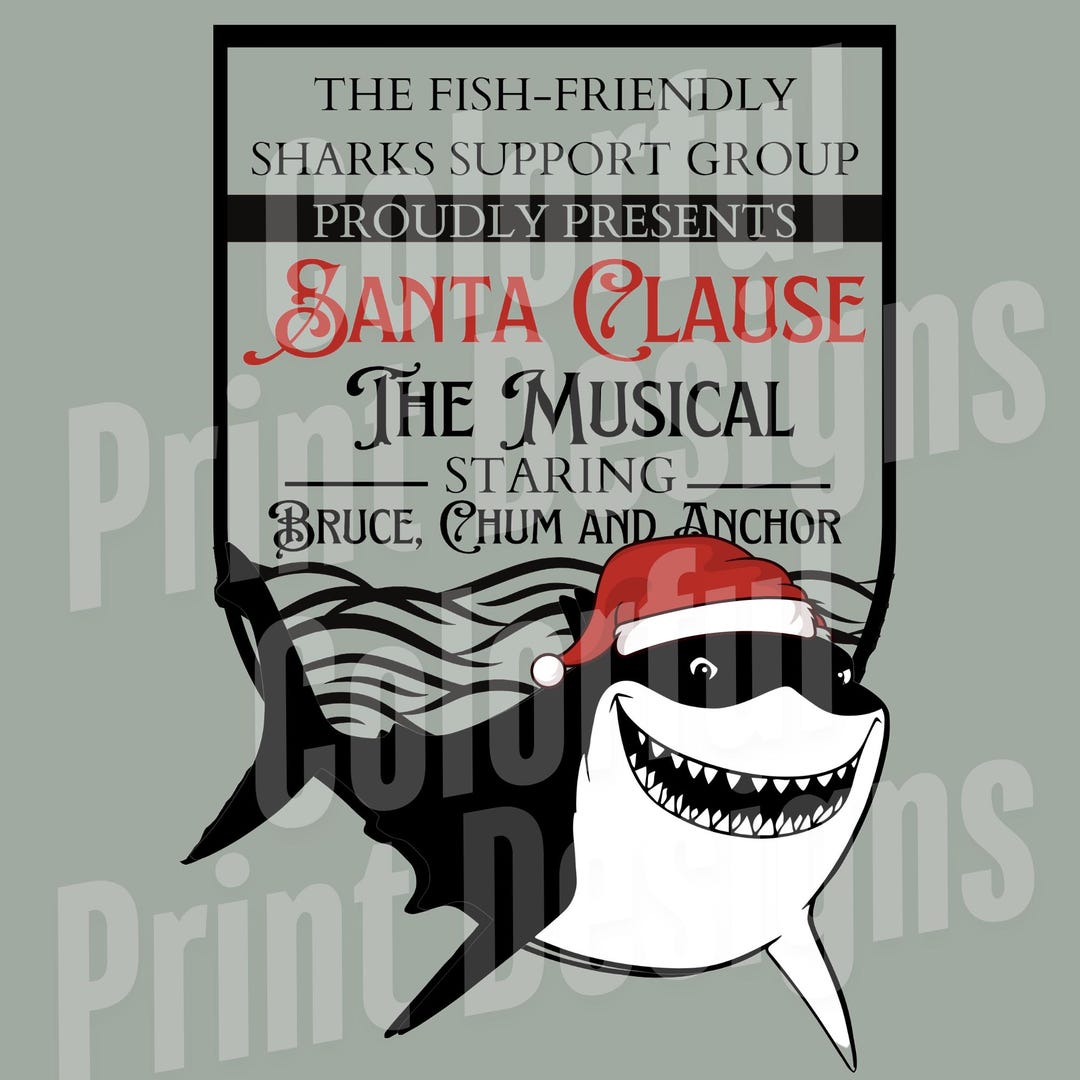 Bruce Santa PNG Dtf/sublimation Design - Etsy