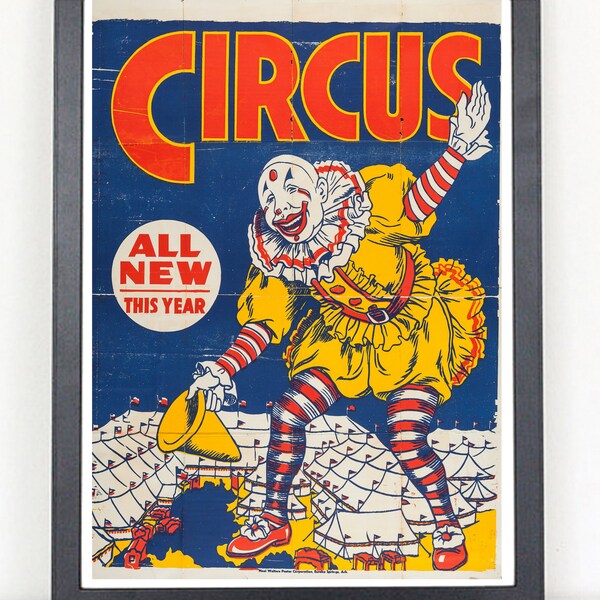 Circus Poster - Etsy Australia