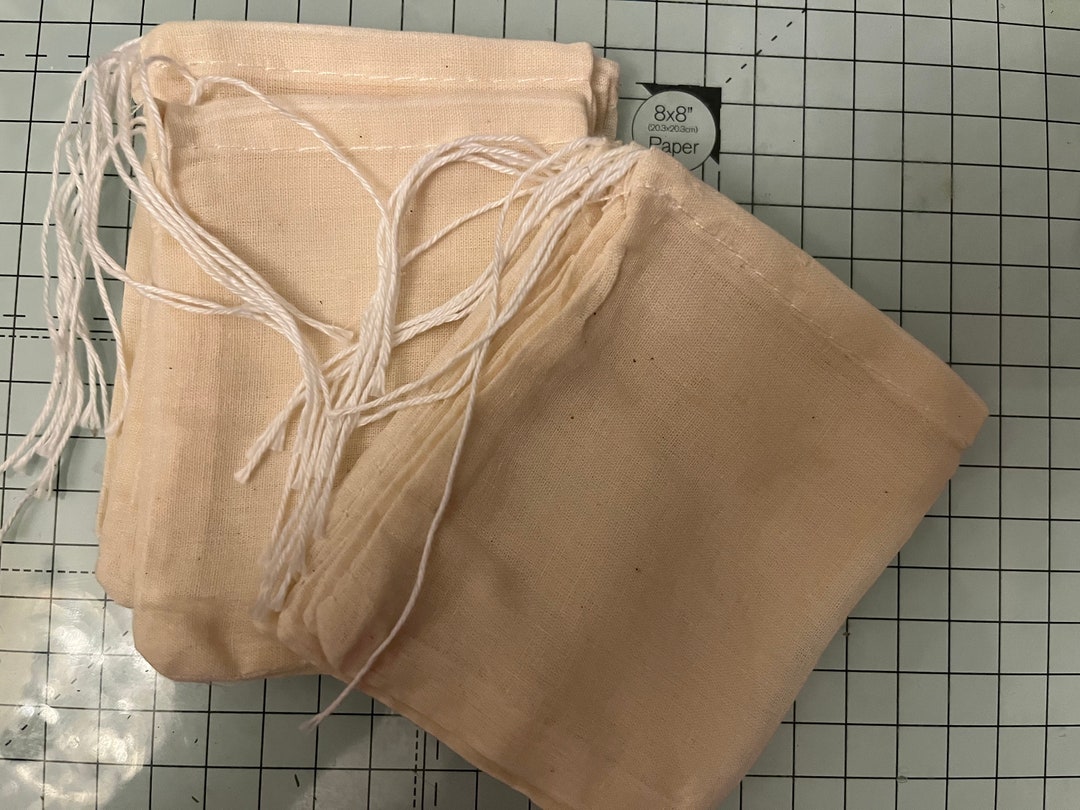 Cotton Bleach Free Tea Bags With Draw String Tea Bags Tea Bag Art - Etsy