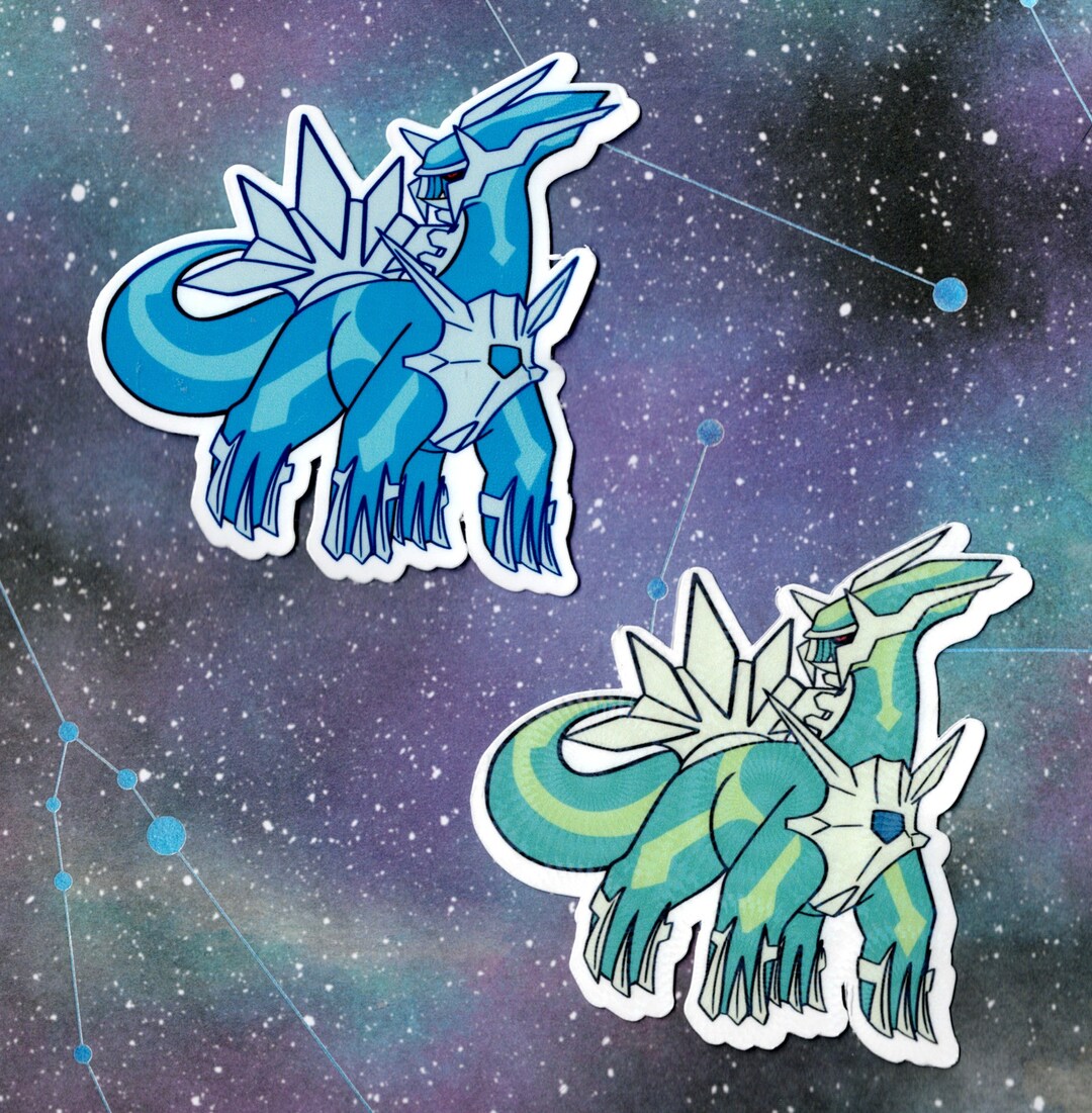 Dialga Vinyl Sticker + Holographic Shiny Alt - Etsy