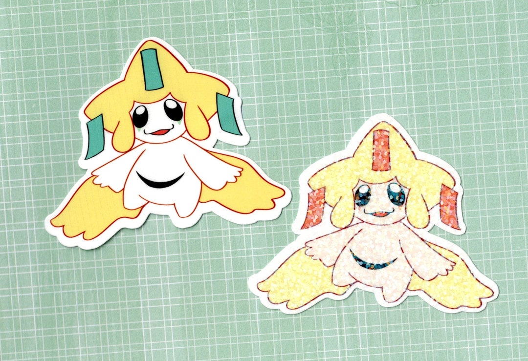 Jirachi Vinyl Sticker + Holographic Shiny Alt - Etsy