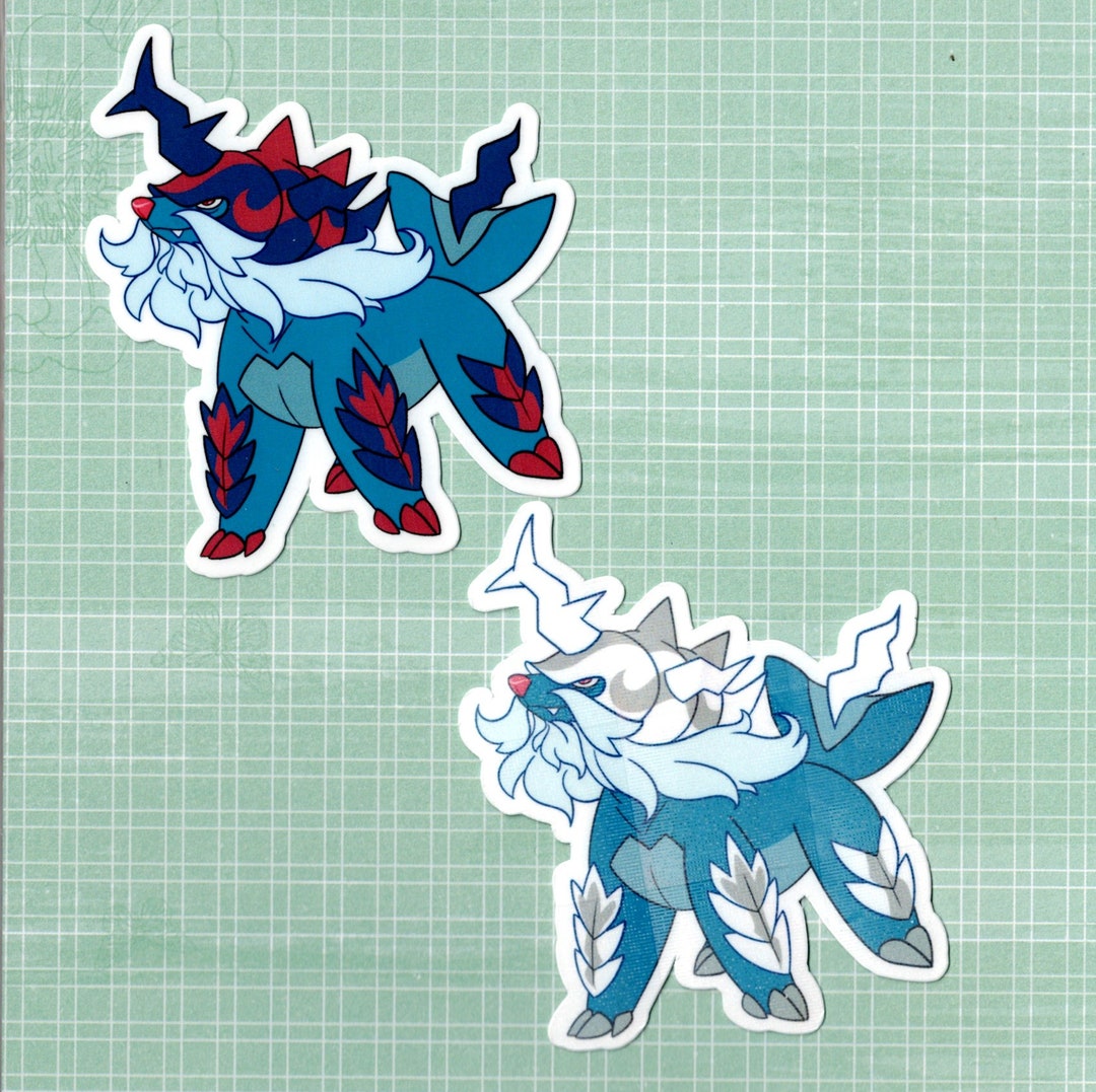 Hisuian Samurott Vinyl Sticker + Holographic Shiny Alt - Etsy