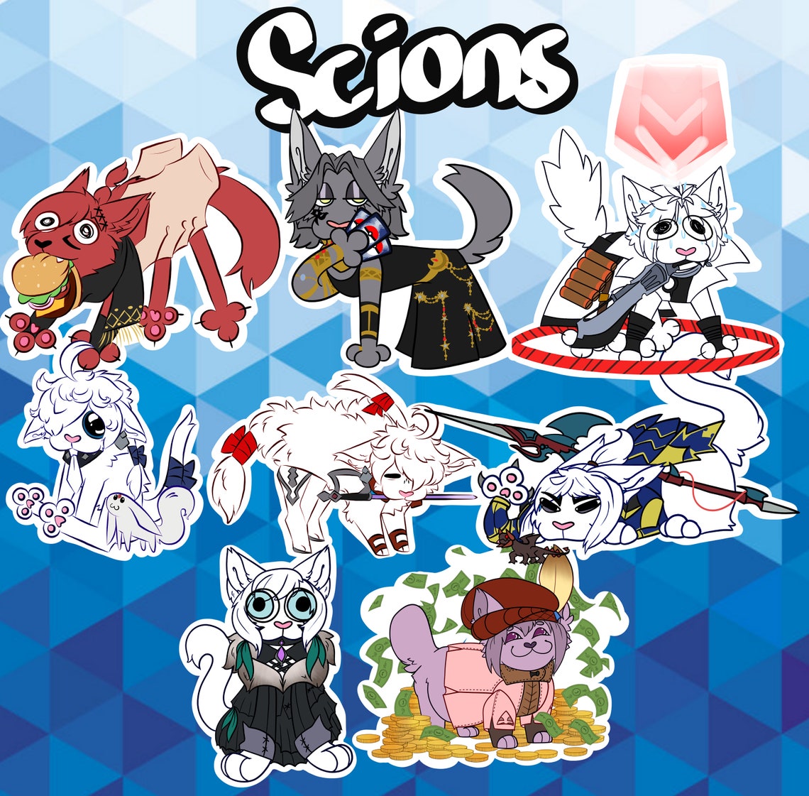 Scrunkly Gremlin Cat Scions FFXIV FF14 Final Fantasy Meme - Etsy