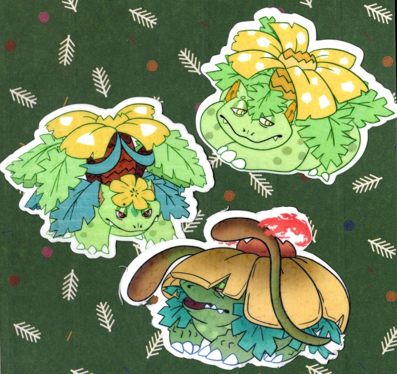 Venusaur Mega & Gigantimax G Max Venusaur Pokemon Vinyl - Etsy