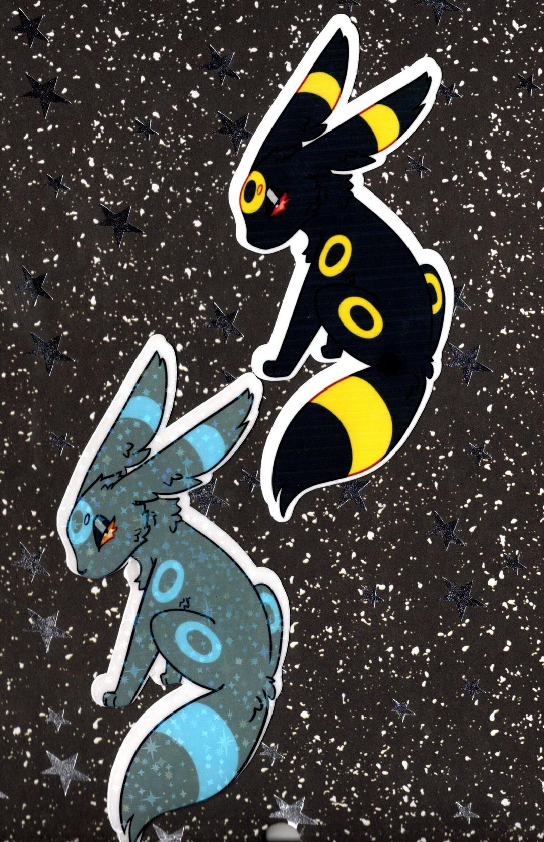 Umbreon Pokemon Eeveelution Vinyl Sticker + Shiny Holographic Variant ...