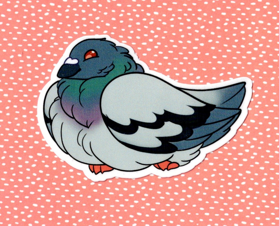 Pigeon Bird Cute Pets Vinyl Sticker - Etsy