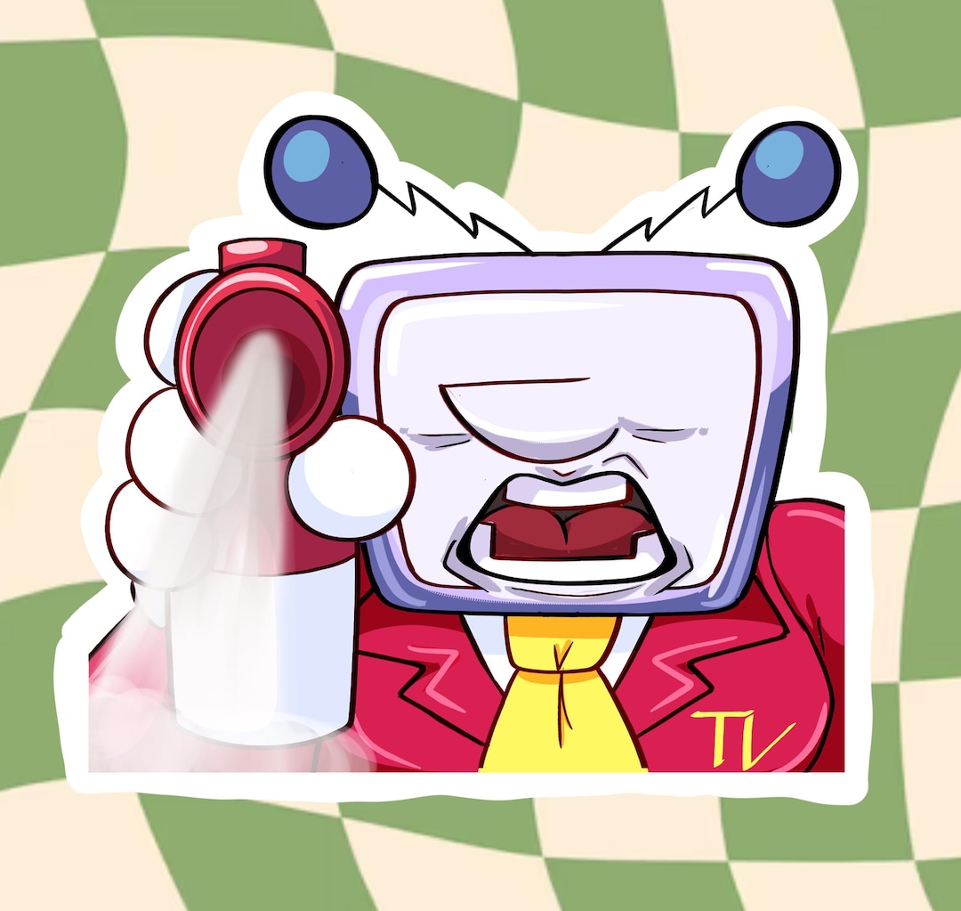 Tenna Deltarune Meme Vinyl Sticker - Etsy UK