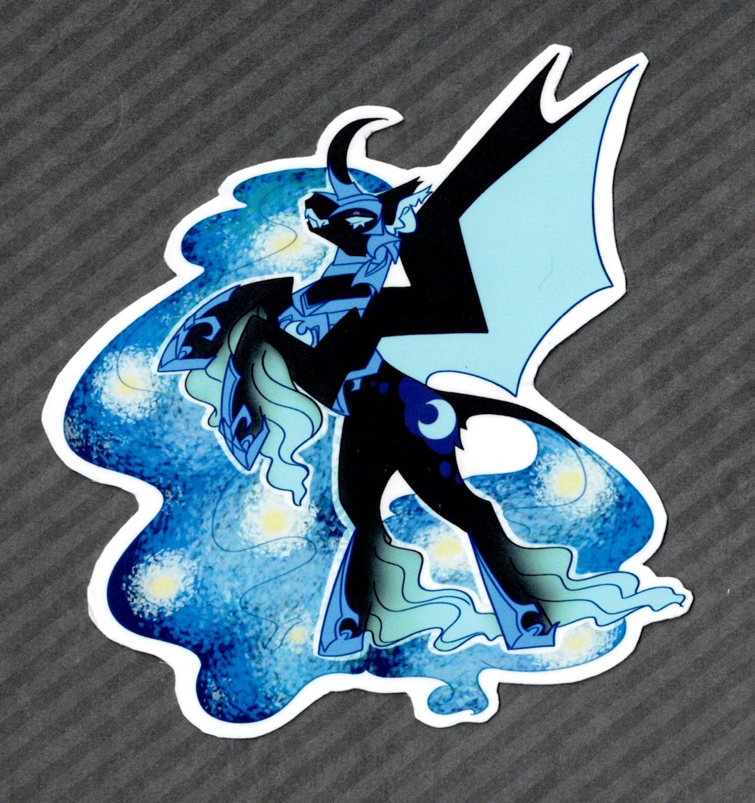 Nightmare Moon MLP Redesign Vinyl Sticker - Etsy