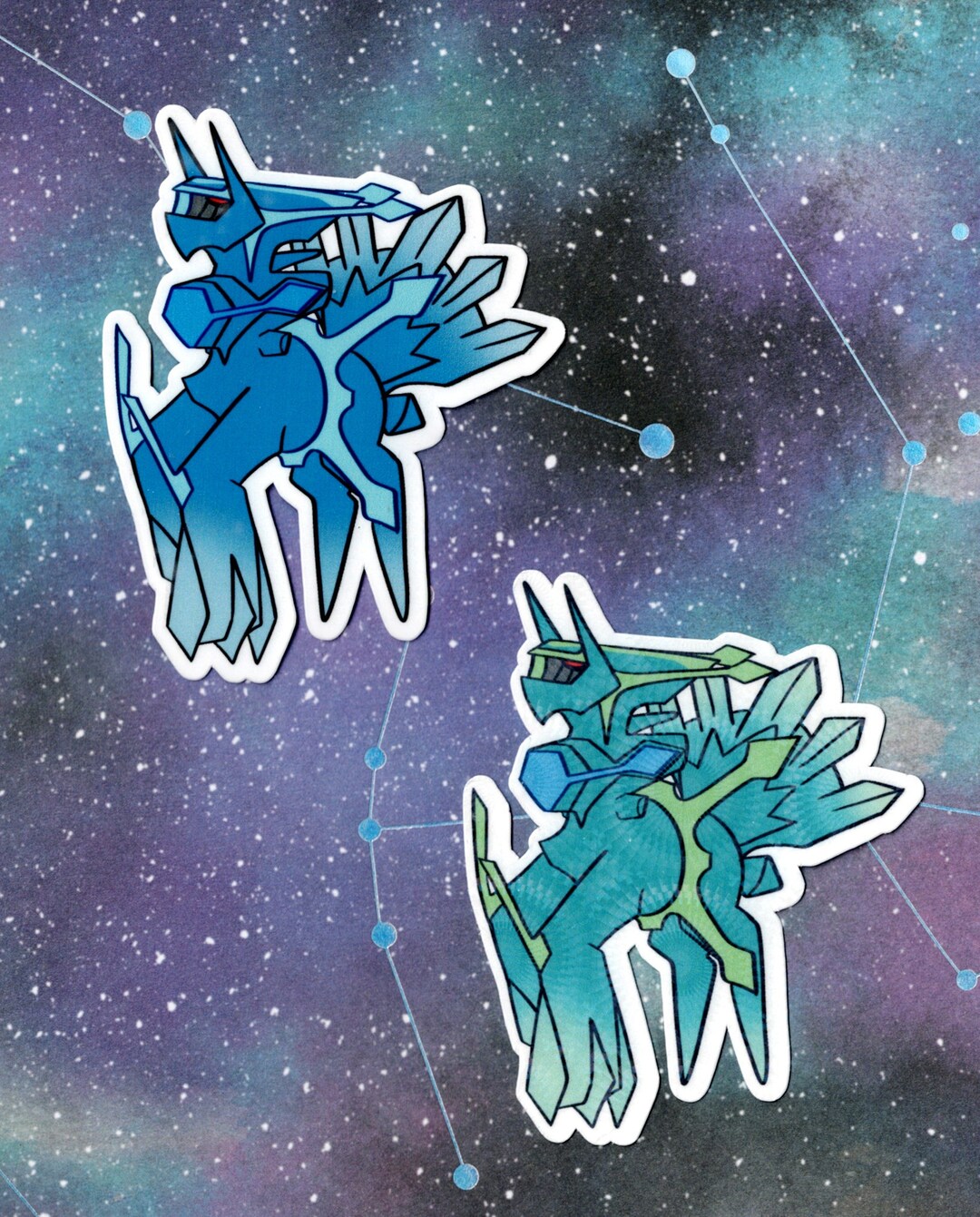 Dialga Origin Form Vinyl Sticker + Holographic Shiny Alt - Etsy