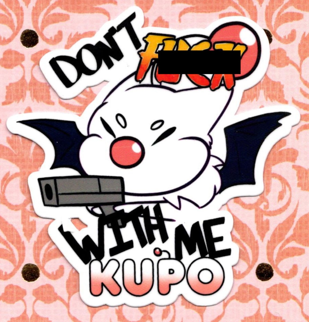 Moogle Final Fantasy Meme Vinyl Sticker - Etsy