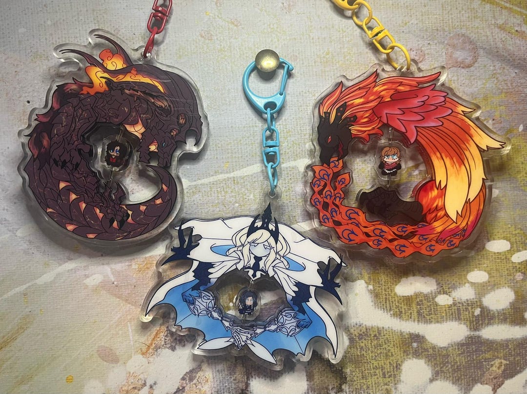 FFXVI Eikon Rotating Fidget Charms - Etsy