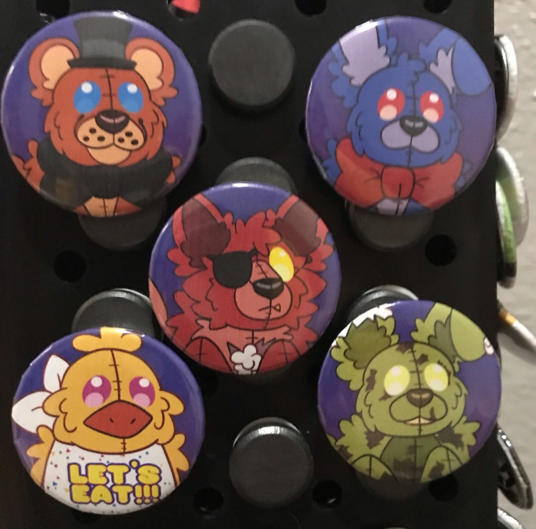 Five Nights at Freddy's FNAF 1.50'' Pinback Buttons - Etsy