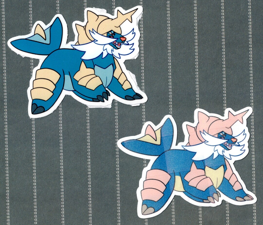Samurott Vinyl Sticker Holographic Shiny Alt - Etsy