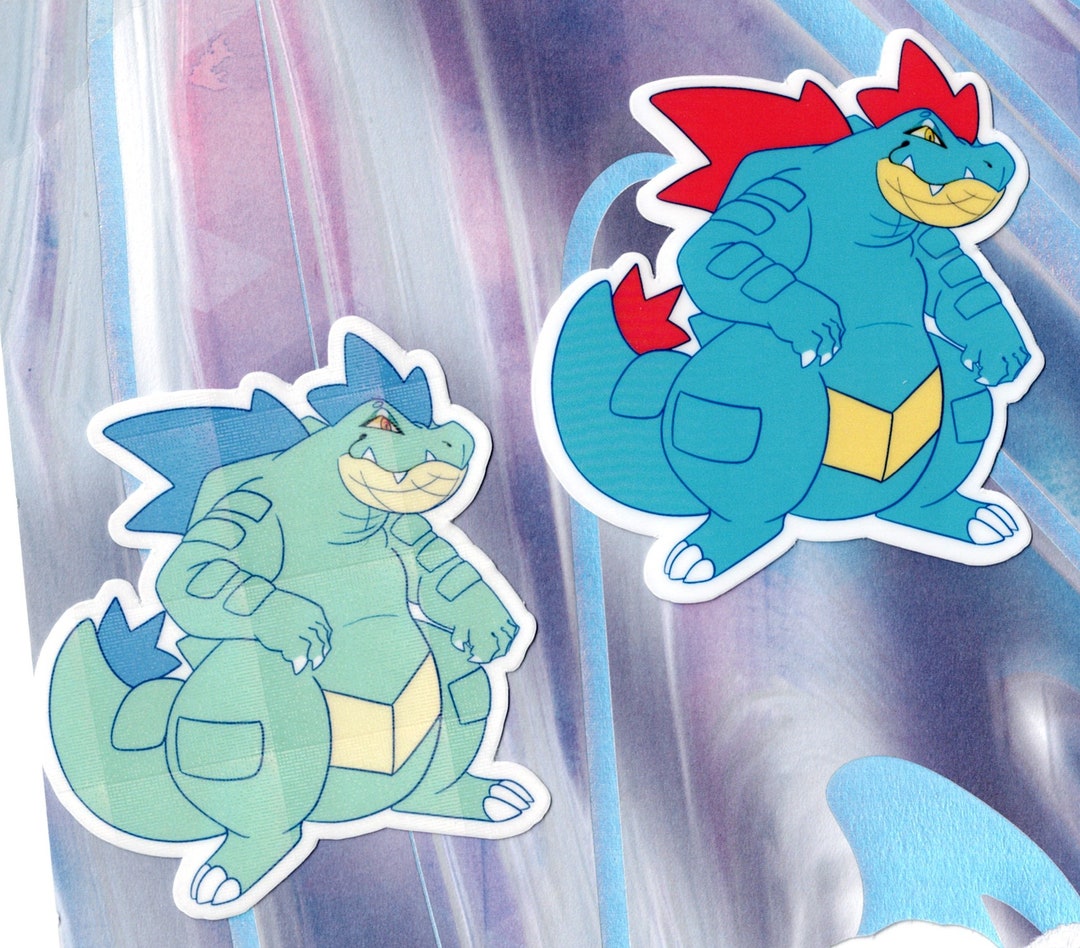 Feraligatr Vinyl Sticker Holographic Shiny Alt - Etsy