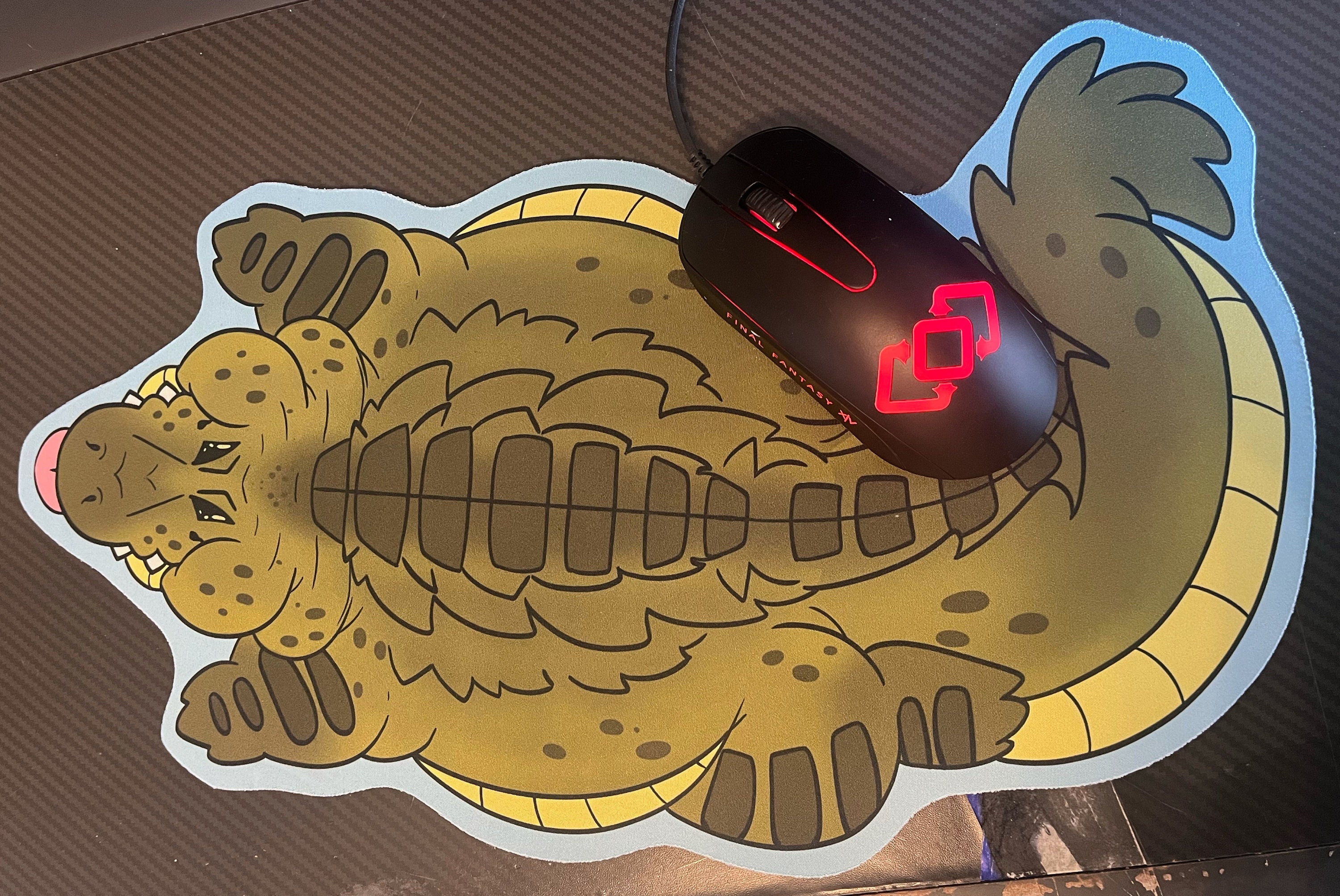 Fat Alligator Crocodile Mousepad/desk Mat - Etsy