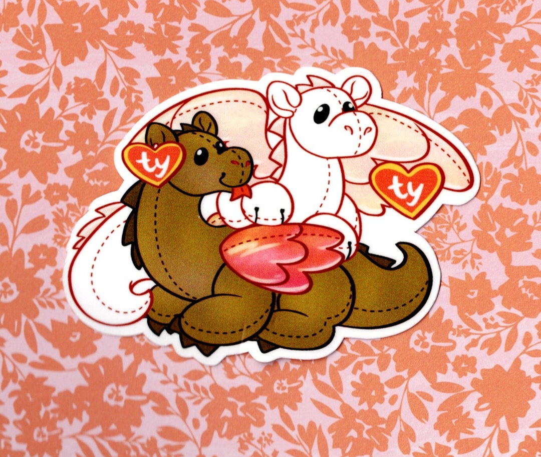 Scorch and Magic Dragon Vinyl Sticker - Etsy