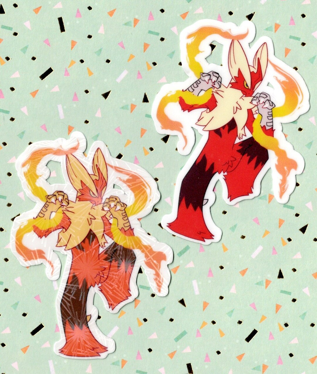 Mega Blaziken Vinyl Sticker + Holographic Shiny Alt - Etsy