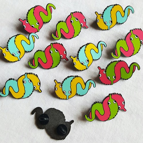 Mama Worm on A String Pin Hard Enamel Pin Momma | Etsy