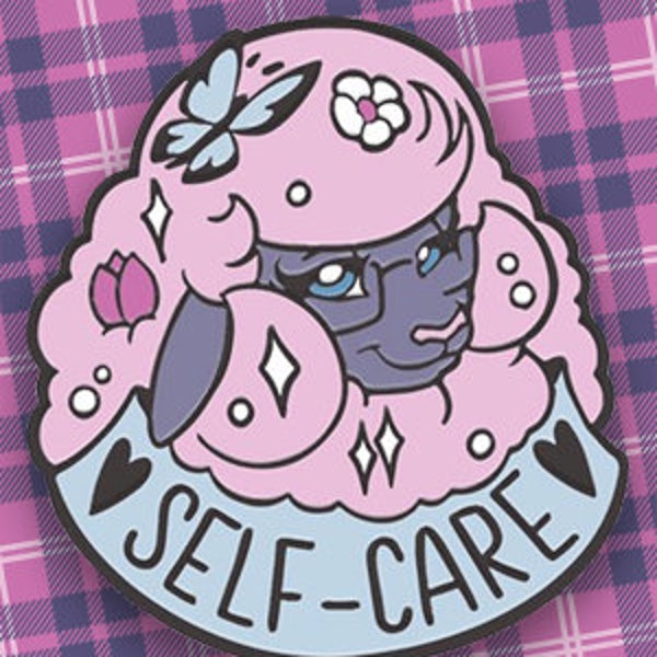 Self Care Enamel Pin - Etsy