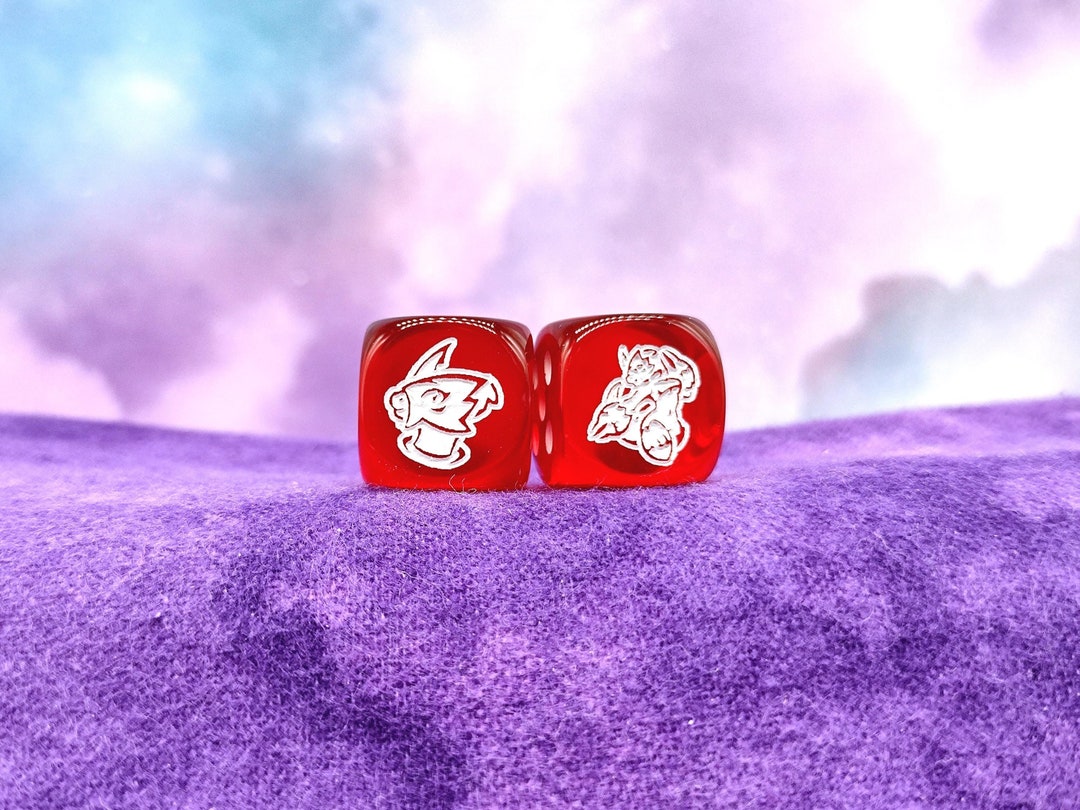 FLAME LIZARD Pair O'D6: A Pair of Dice for Board and Roleplaying Games ...