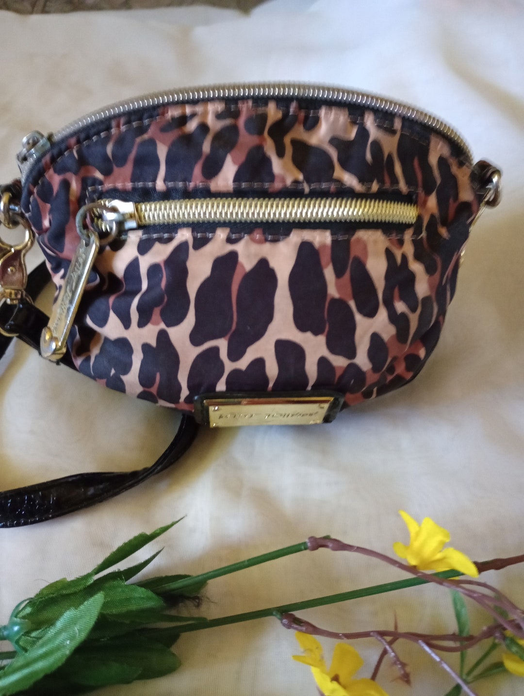 Betsy Johnson Cheetah Print Mini Crossbody Handbag - Etsy