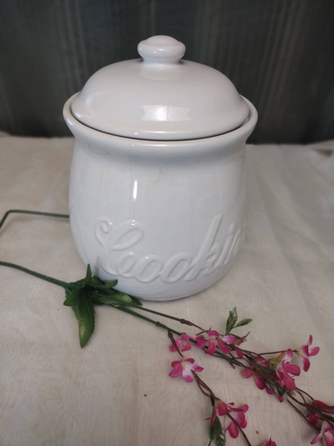 Cooks Club Vintage Porcelain Cookie Jar - Etsy