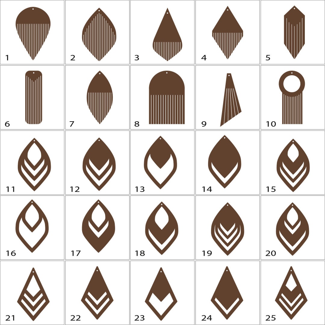 Bulk Wooden Earrings Blanks. Unfinished Wood Earrings. Blank Cutouts ...