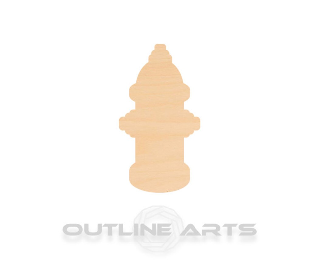 Fire Hydrant Wood Shape: Birch Laser Cut Craft Cutout - Etsy