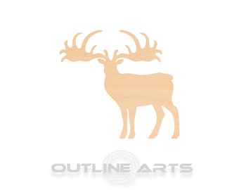 ELK Unfinished Wooden Craft Shape, Do It Yourself, Wooden Elk Cutout ...