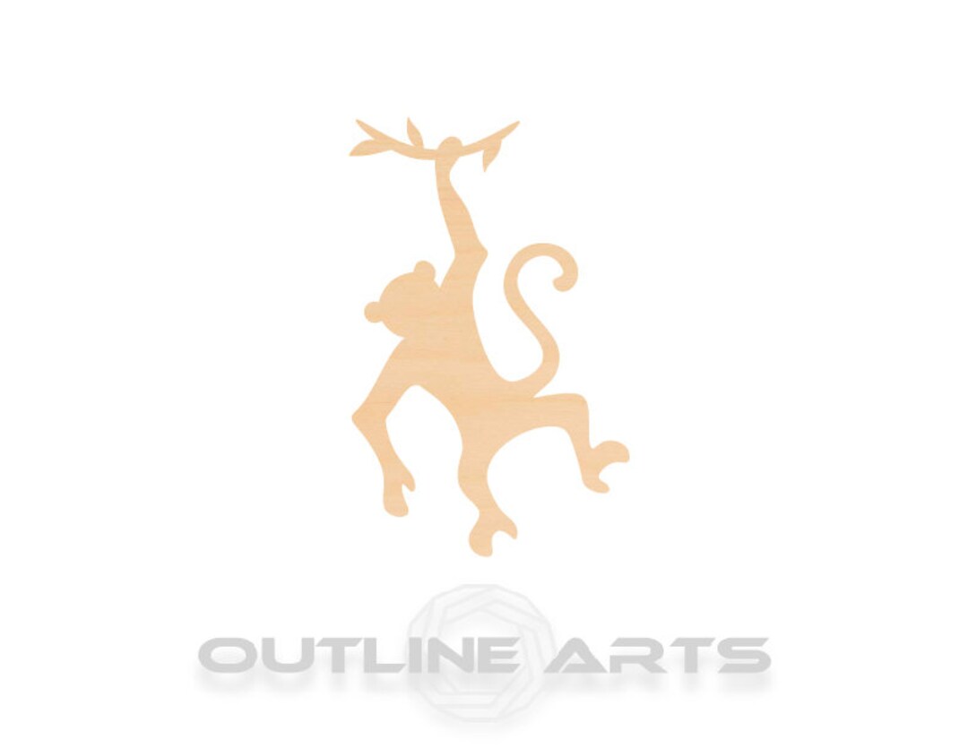 Hanging Monkey Outline