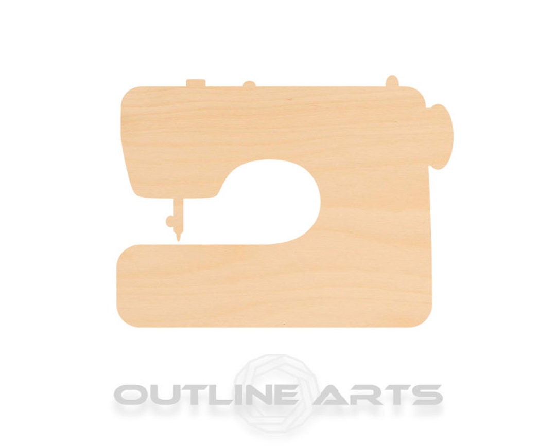 Wooden Sewing Machine Cutout: Unfinished Birch for Crafts - Etsy