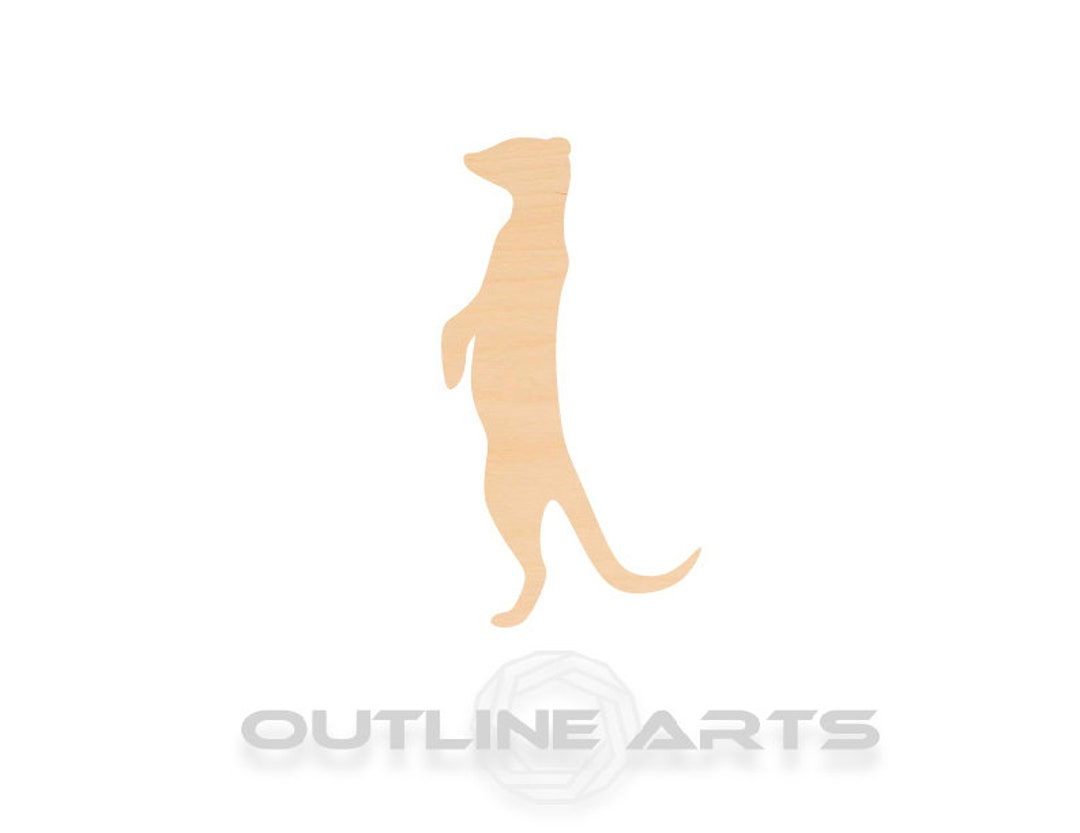Meerkat Wooden Cutout - Laser Cut Birch for Painting - Etsy