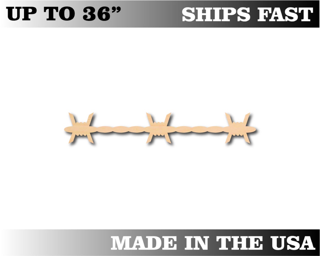 Unfinished Wooden Barbed Wire Shape Craft Supply **bulk Pricing ...