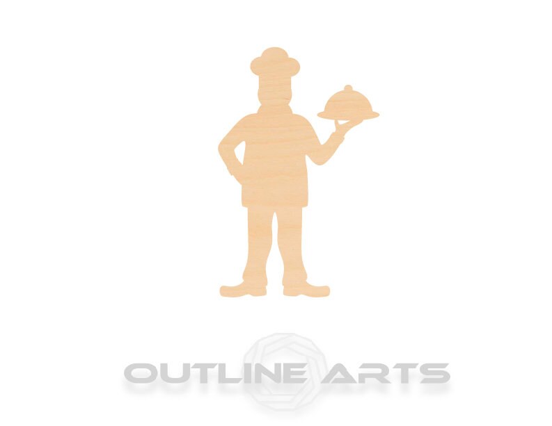 Unfinished Wooden Chef Shape Craft Supply **Bulk Pricing Available ...