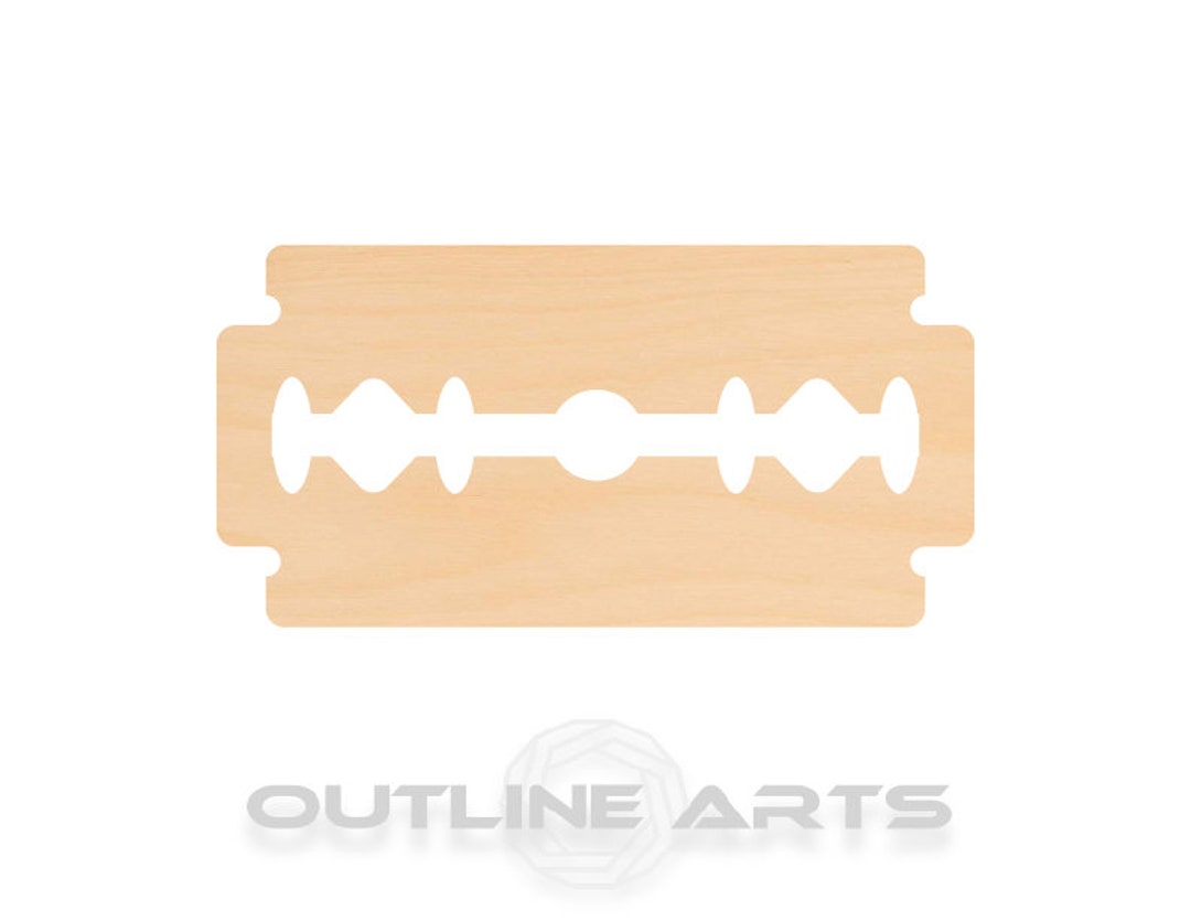 Razor Blade Wood Cutout - Birch Laser Cut for DIY Projects - Etsy