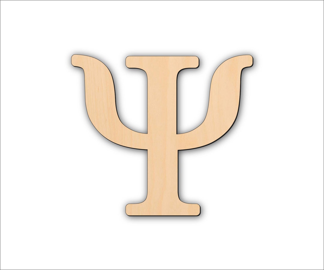 Unfinished Wooden Psi Craft Shape - Etsy