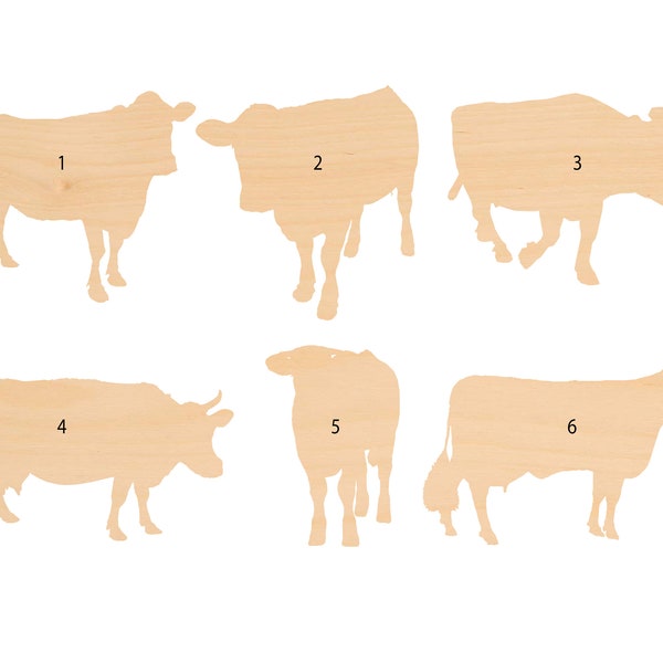 Wooden Cow - Etsy