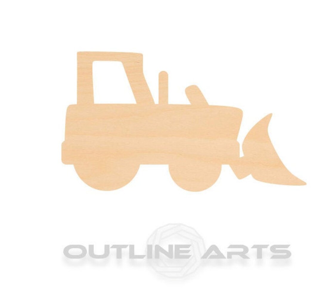 Unfinished Wooden Bulldozer Craft Shape - Etsy