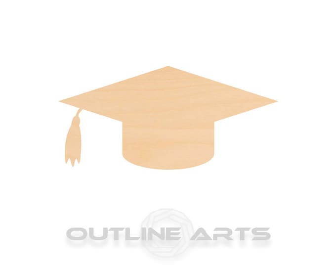 Unfinished Wooden Graduation Cap Shape Craft From 1 up to 46 DIY - Etsy