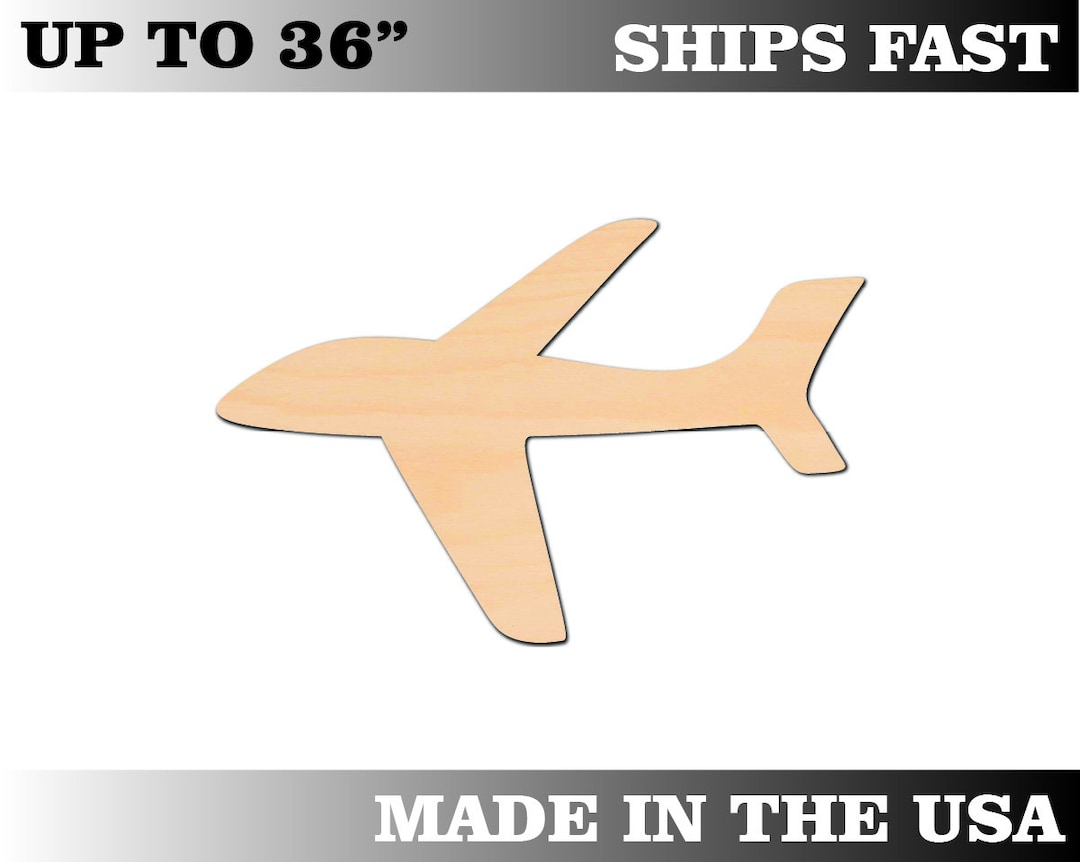 Unfinished Wooden Airplane Craft Shape - Etsy
