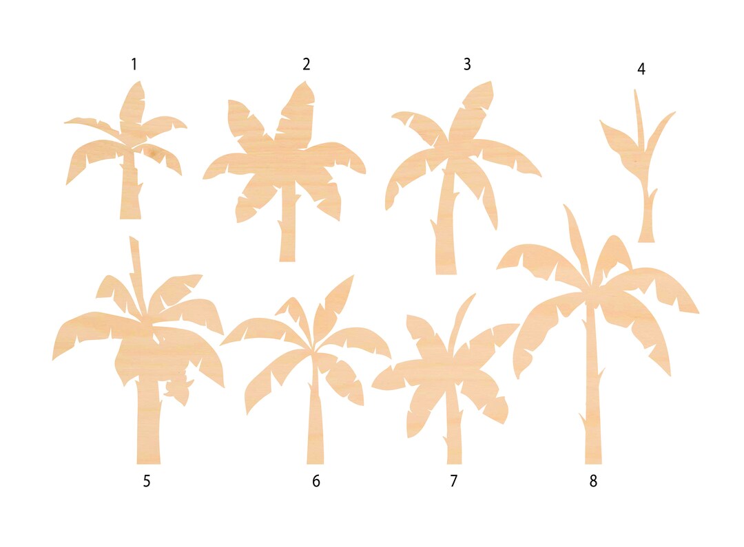 Unfinished Wooden Banana Tree Craft Shape - Etsy