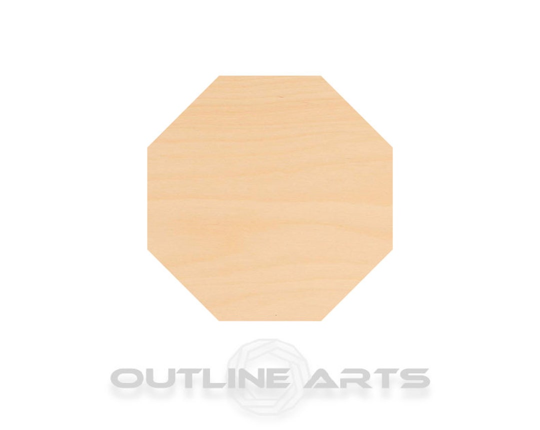 Octagon Wood Cutout - Natural Birch, DIY Craft Shape - Etsy